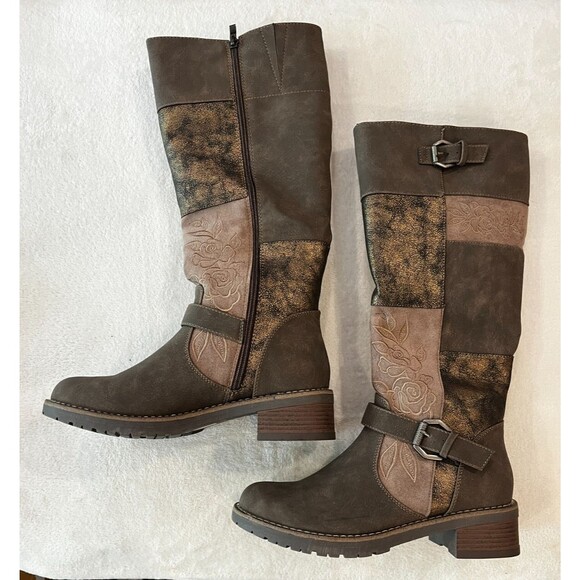 Patrizia | Shoes | Patrizia By Spring Step Brown Collage Brm Sz 4 9 New ...